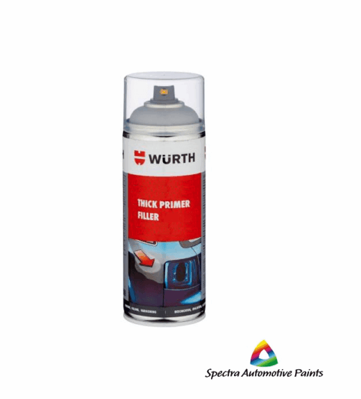 Wurth Thick Grey Primer Filler 400ml Aerosol/ Spraycan. - Spectra Paints