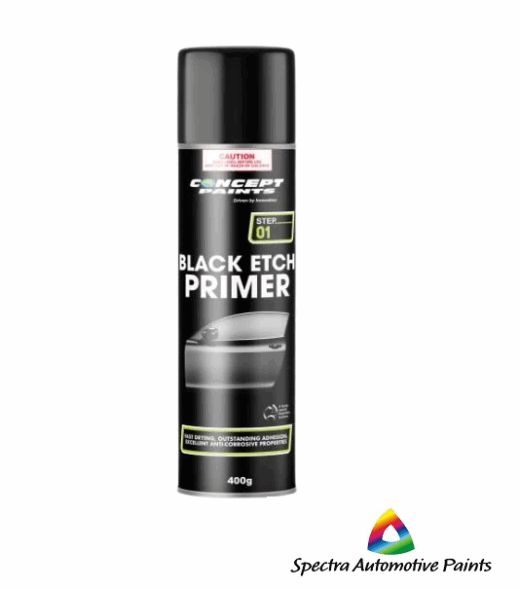 Concept Paints Etch Primer BLACK Aerosol 400g - Spectra Paints