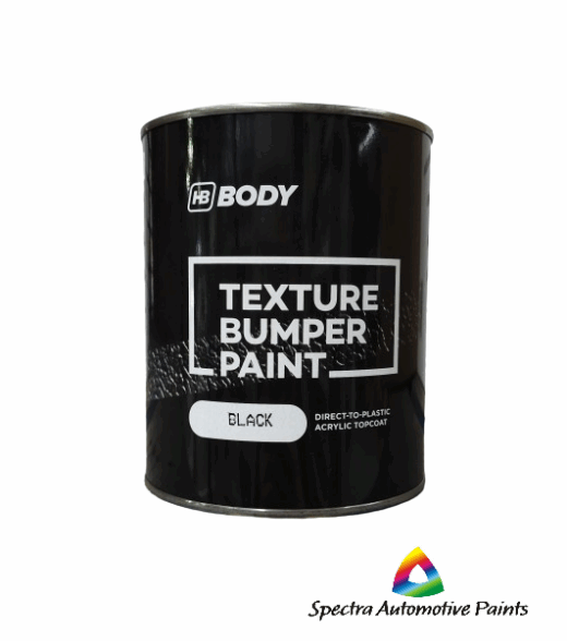 HB Body Texture Bumper Paint Black, 1lt - Spectra Paints