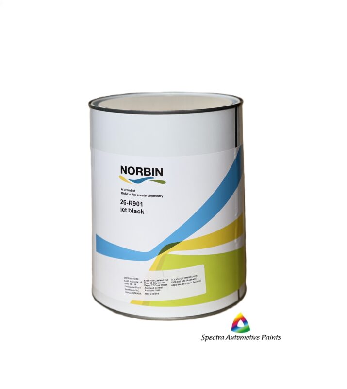 Norbin 2K Jet Black 4lt (2:1). Made By BASF - Spectra Paints