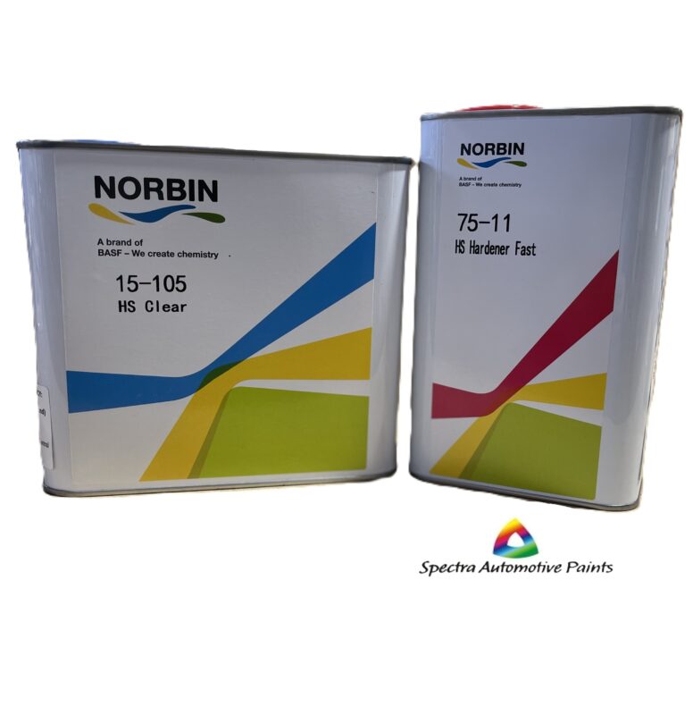 Norbin 2K HS Clear Kit 3lt With Fast Hardener, Made By BASF - Spectra ...