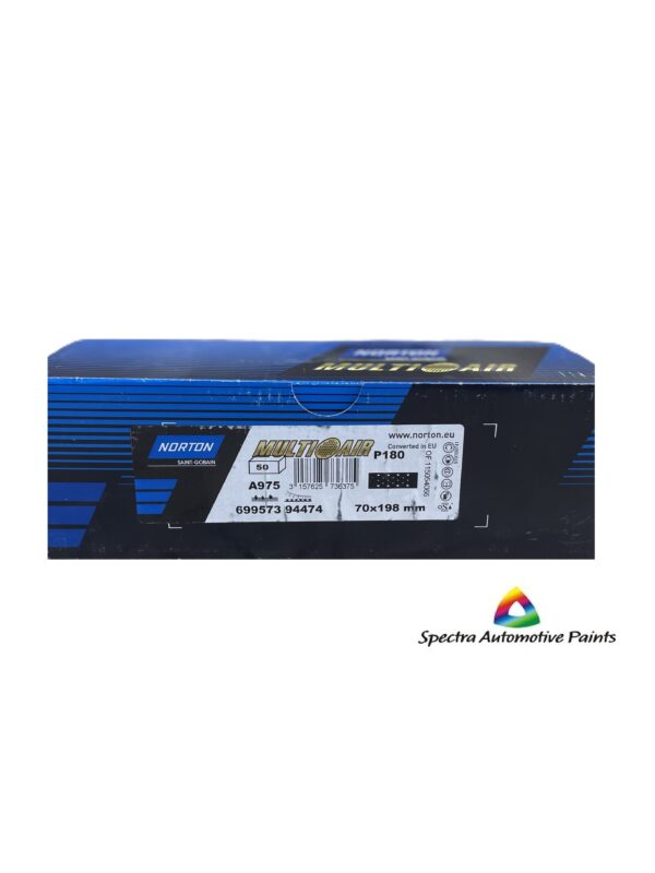 Norton A975 Multi Air Sheets P180, 70mm X 198mm (50 Sheets). - Spectra ...