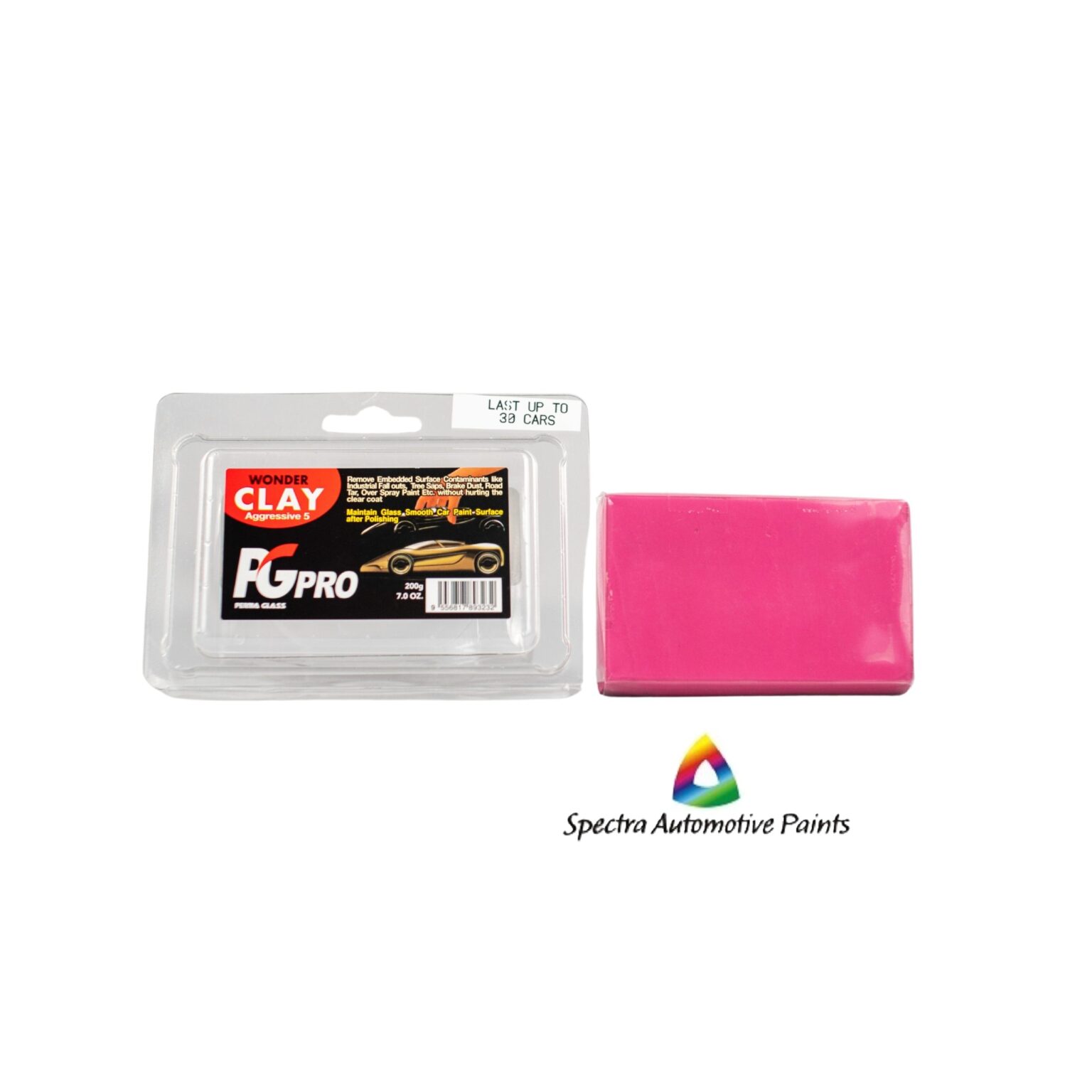 PG Pro Wonder Clay Bar (Aggressive 5) (200g) - Spectra Paints